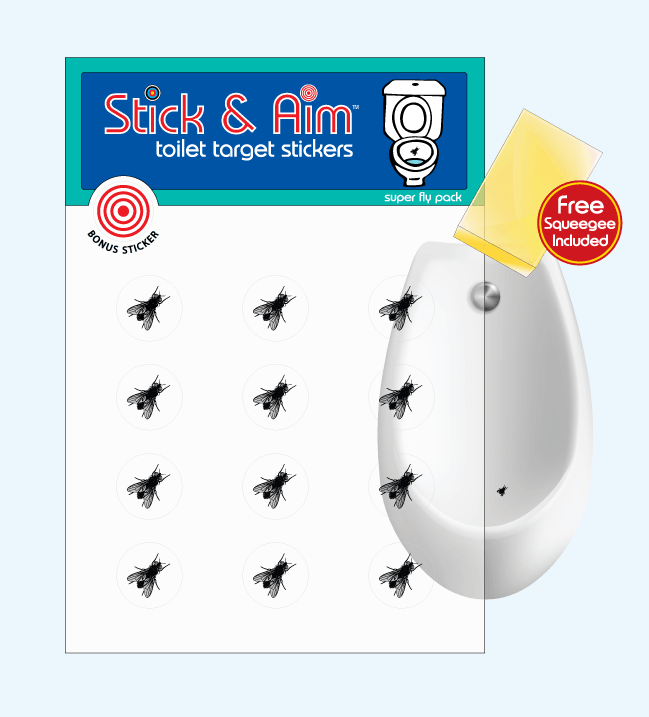 Urinal Fly Pack – Stick & Aim